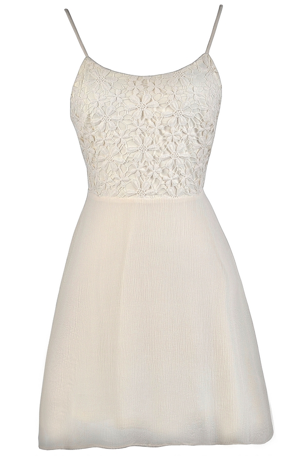 White Lace Dress Polyvore