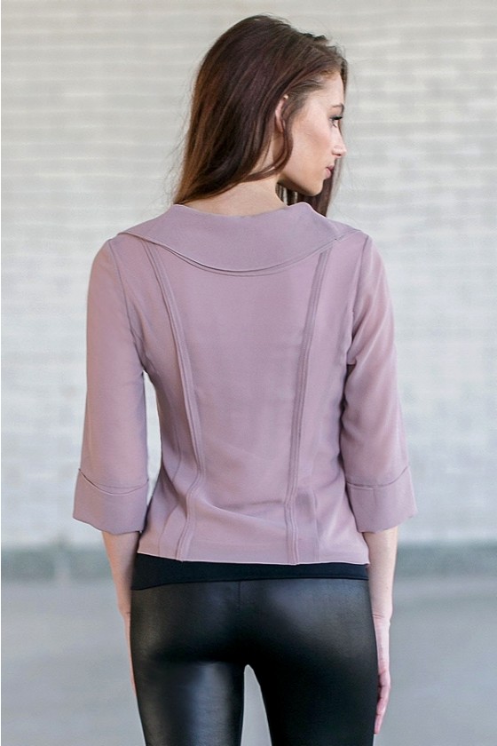 purple chiffon jacket