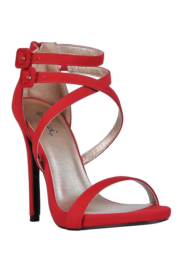 Red Stiletto Heels, Cute Red Heels, Red Dressy Heels Lily Boutique