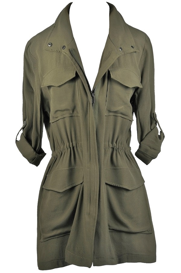 Green Anorak Jacket | Cute Fall Jacket | Cute Green Jacket | Lily Boutique