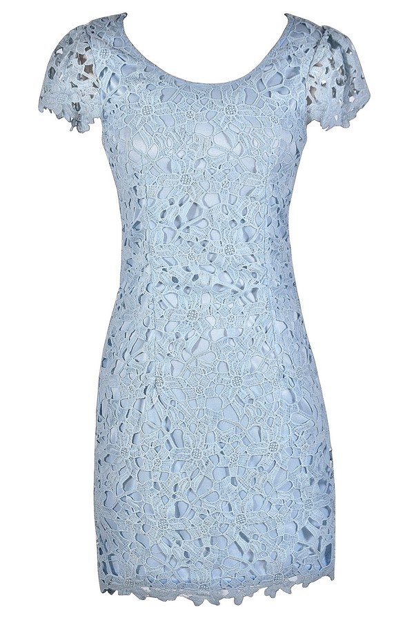 Baby Blue Lace Dresses at Zoe Burdett blog