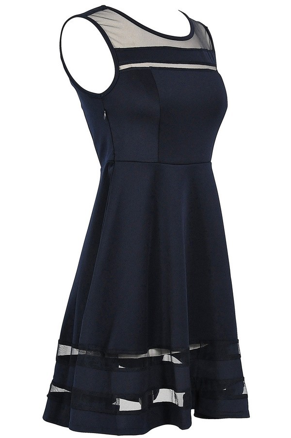 Mod Squad Dress in Navy Lily Boutique