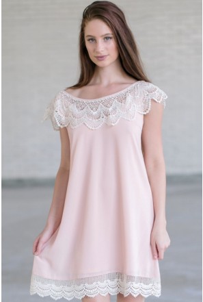 blush shift dresses